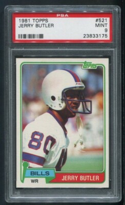 1981 JERRY BUTLER TOPPS #521 BILLS PSA 9 | eBay