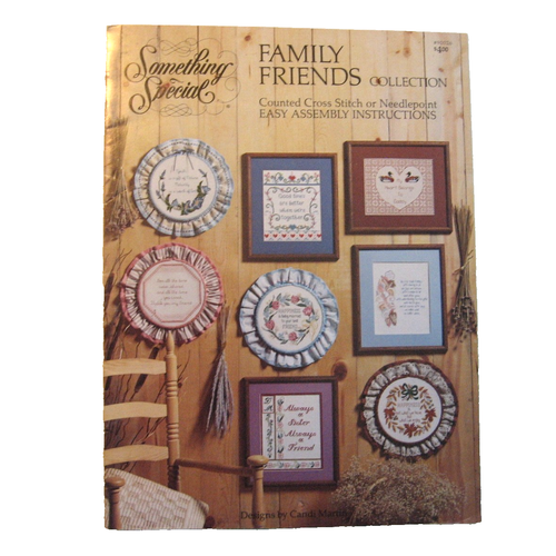Family Friends Counted Cross Stitch Needlepoint Booklet Something ...