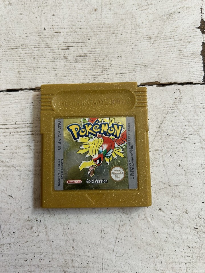 Gameboy Pokemon Game Bundle Including Gold Silver and Yellow Games ...