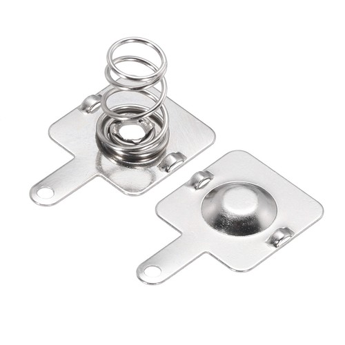 15 Set Battery Spring Contact 12x12mm Double Positive Negative Unipolar ...