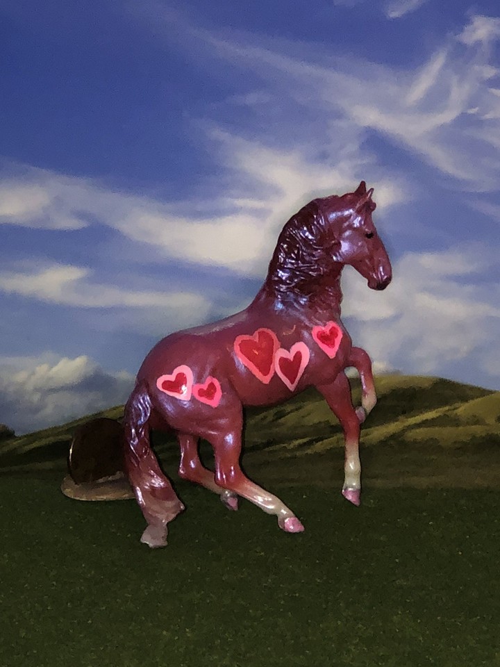 OOAK Breyer cm Custom Stablemate Horse Mini Alborozo *+*Valentine ...