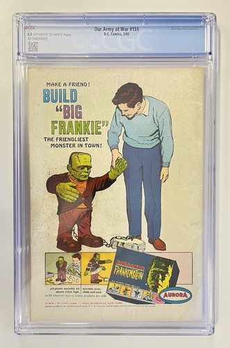 Our Army at War #151 CGC 6.5 Enemy Ace 1st Appearance DC Comics (1965 ...