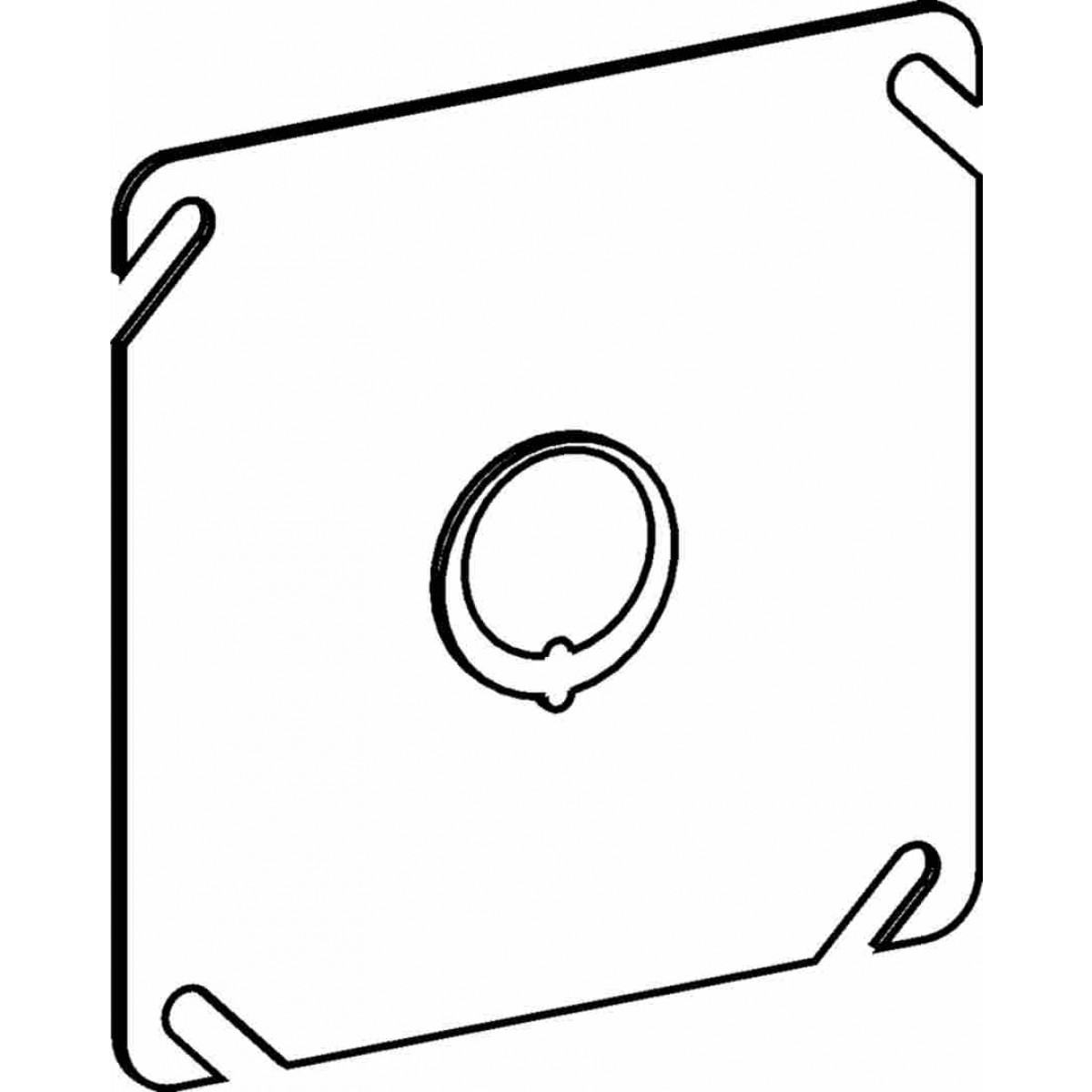 Orbit 4BC-MKO 4 Inch Square Steel Flat Cover with MKO (Qty of 10) | eBay