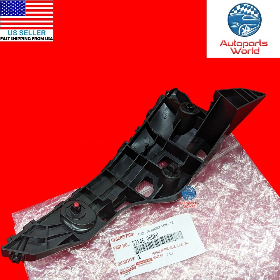 GENUINE TOYOTA 17-19 HIGHLANDER LEFT FRONT BUMPER COVER SIDE SUPPORT ...