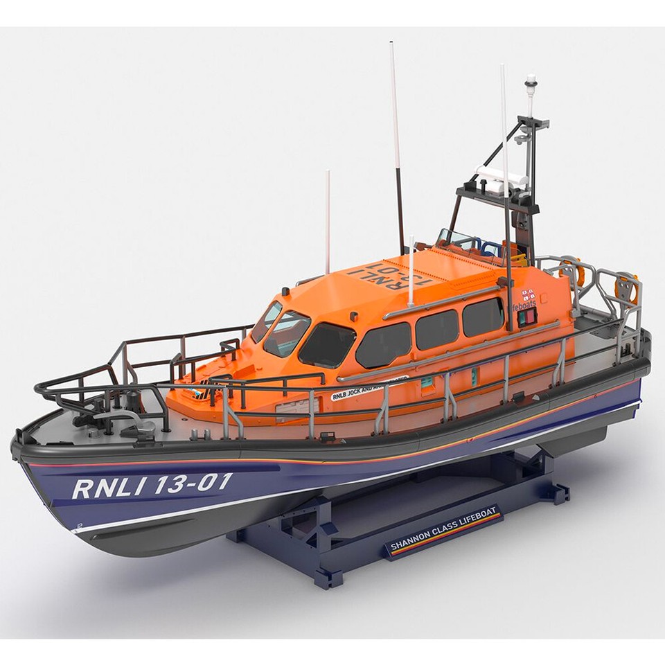 Airfix A55015 RNLI Shannon Class Lifeboat 1:72 Model Kit Starter Set ...