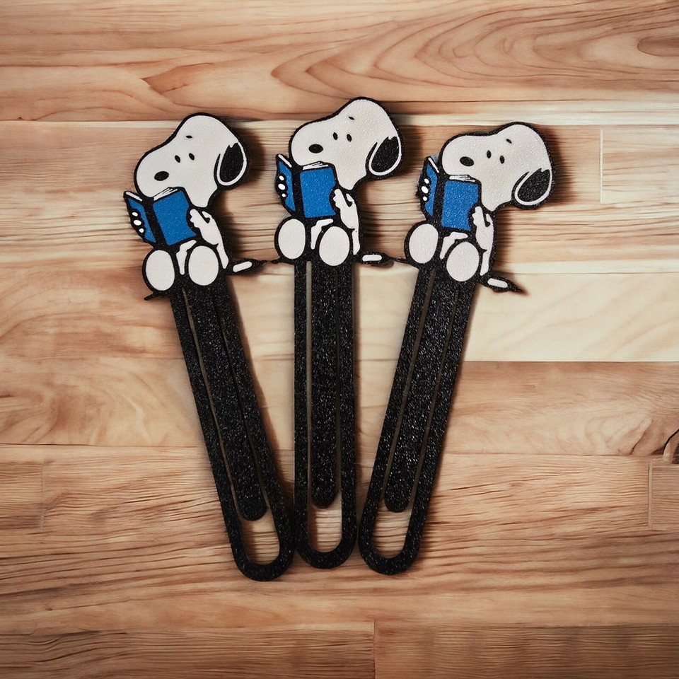 Giftable Cute Snoopy Bookmark for Book Lovers Reading (3 pack) | eBay