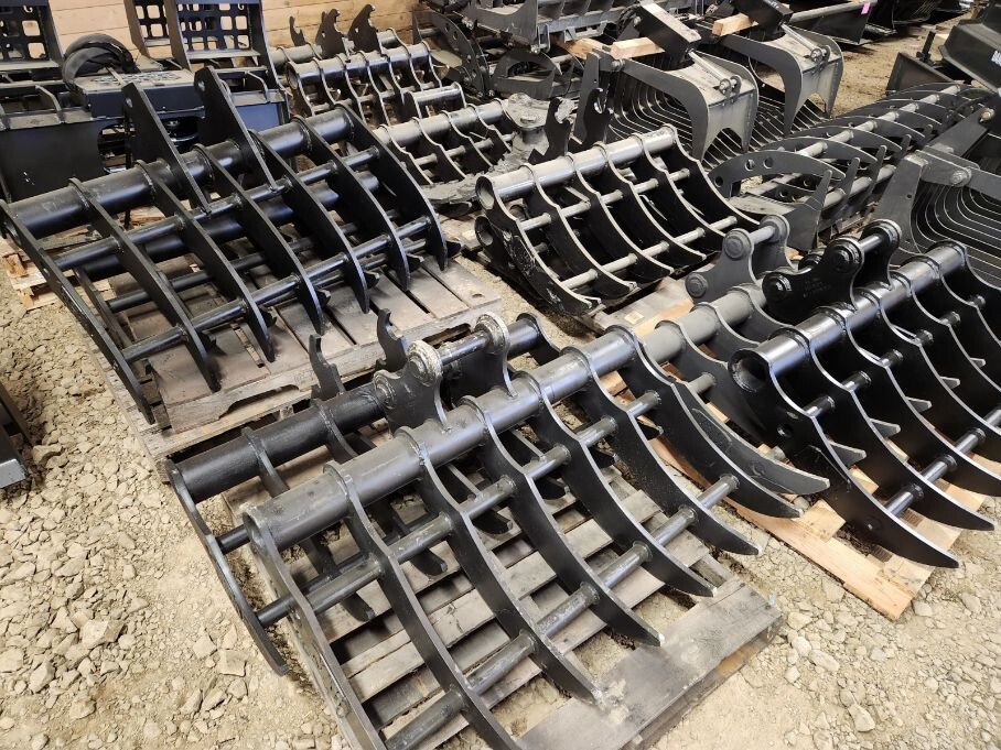 48" Mini Excavator Brush Rake for most excavators up to 13k lbs | eBay