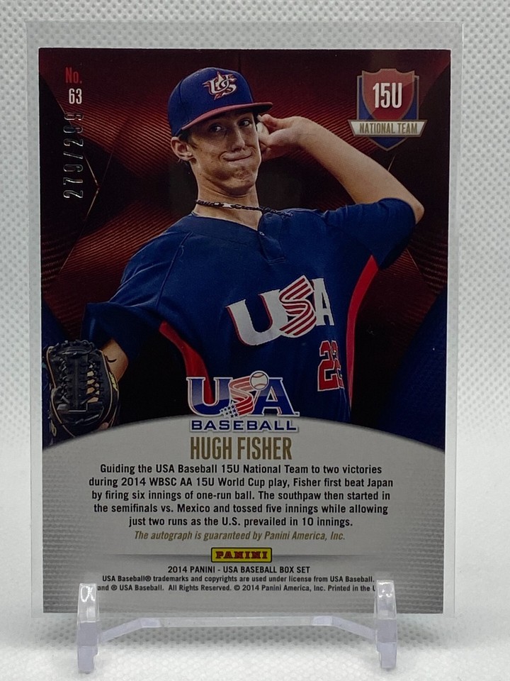 2014 USA Baseball Box Set 15U National Team Signatures #63 Auto /299 ...