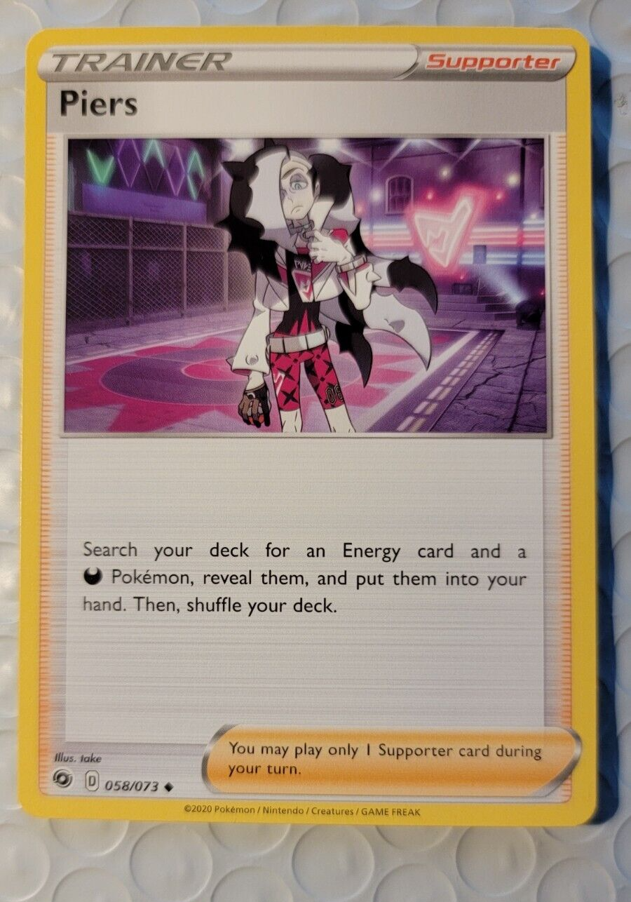 2020 Pokémon TCG Piers Trainer Card #058 LP Lightly Played Excellent | eBay