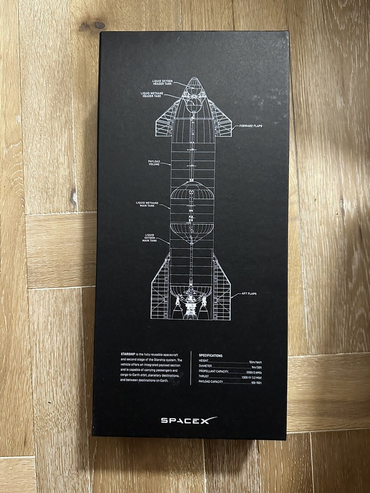 [NEW] [READY TO SHIP] [ULTRA RARE] SpaceX Starship Chrome Model Pre ...