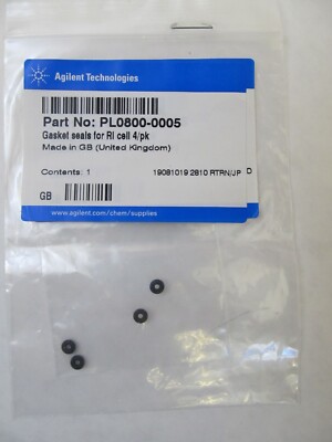 Agilent PL0800-0005 Gasket Seals, for RI Cell, 4/pk - FAST SHIPPING | eBay