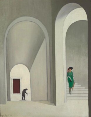 The Stairway George Copeland Ault 1921 Precisionist American Modern ...