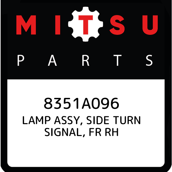 8351A096 Mitsubishi Lamp assy, side turn signal, fr rh 8351A096, New ...