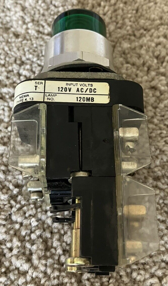Allen Bradley 800T-QT10 Green Push to Test Light with NO/NC | eBay