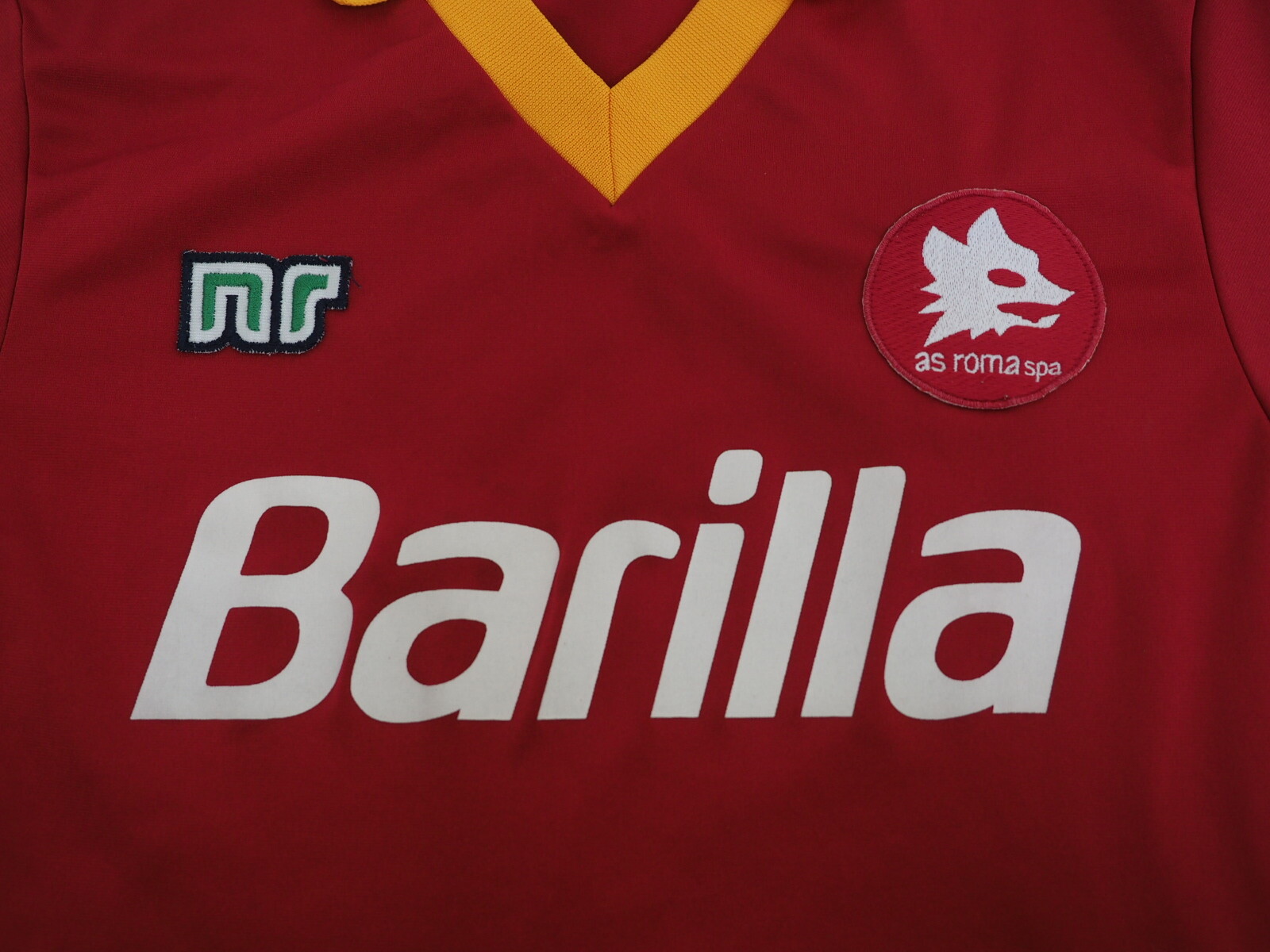 1987-1988 AS Roma Giallorossi Jersey Shirt Maglia Home Barilla nr ...