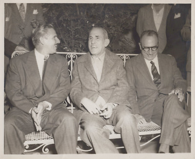 EX CUBAN PRESIDENTS CARLOS HEVIA + PRIO & GRAU SAN MARTIN CUBA 1950s ...