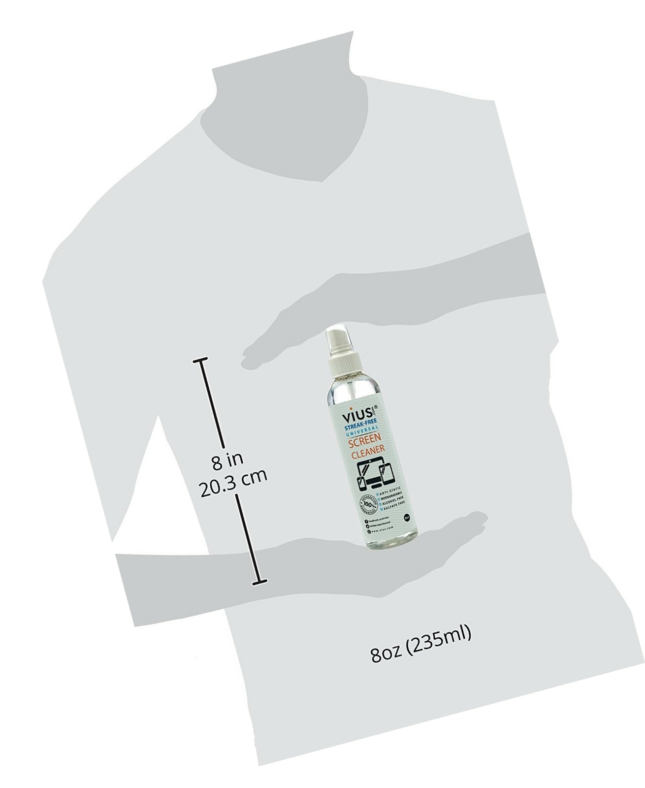 Screen Cleaner – Vius Premium Screen Cleaner Spray for LCD LED TVs ...