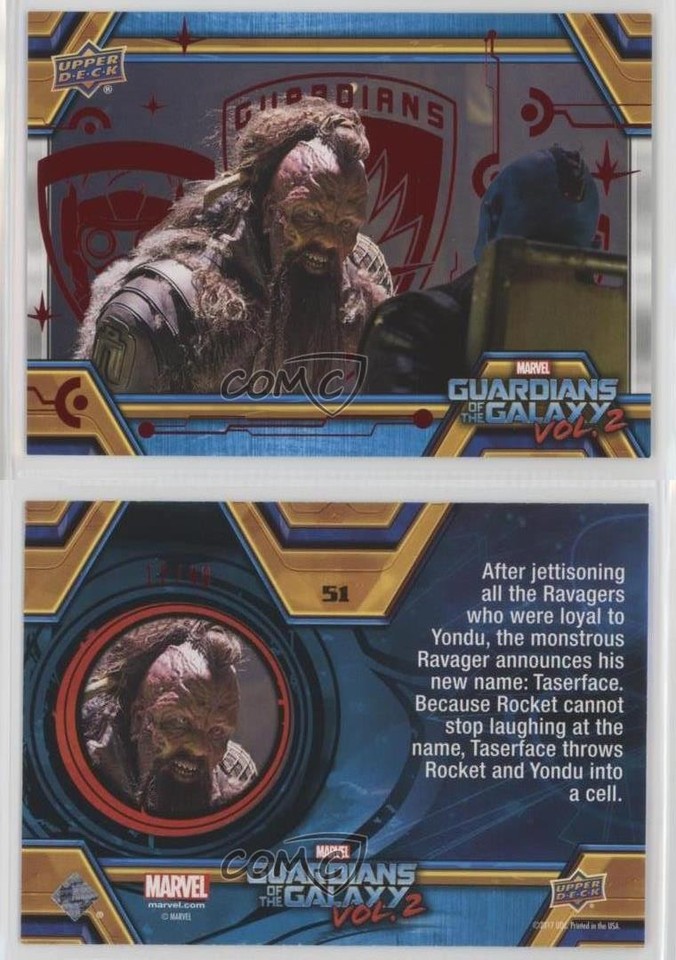 2017 Upper Deck Marvel Guardians of the Galaxy Volume 2 Red 14/49 ...