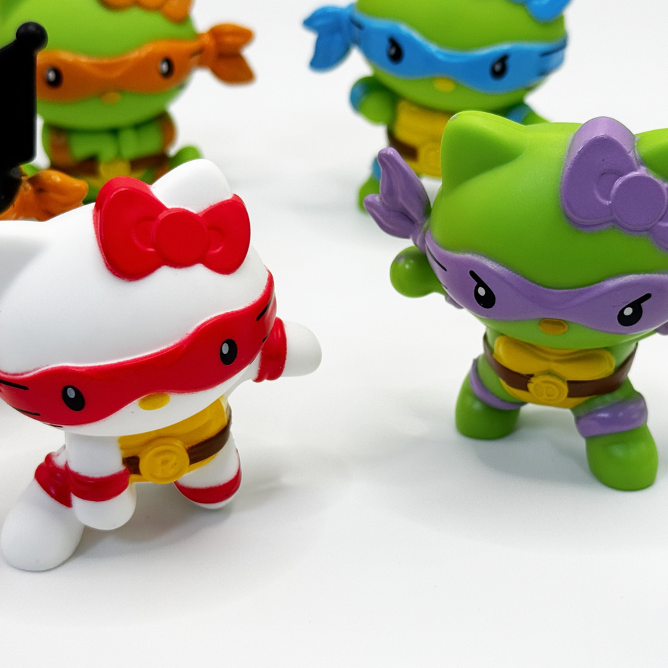 2025 Teenage Mutant Ninja Turtles Hello Kitty Happy Meal Toys 1-12 Set ...