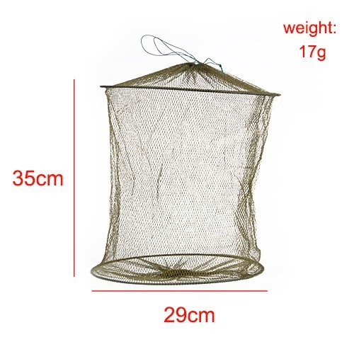 Fishing Net Trap Nylon Foldable Cage with Drawstring for Crab Lobster ...