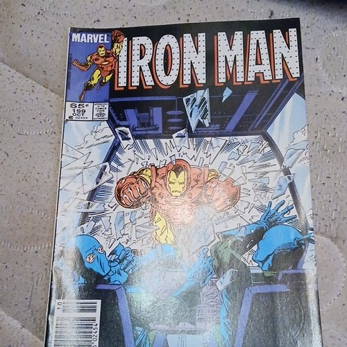 Marvel Iron Man #199 Copper Age Comic 1986 Denny O'Neil Mark Bright ...