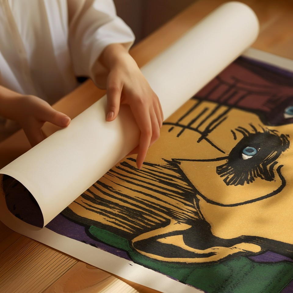 Abstract Portrait Wall Art Poster - Bold and Colorful Design Art Print ...