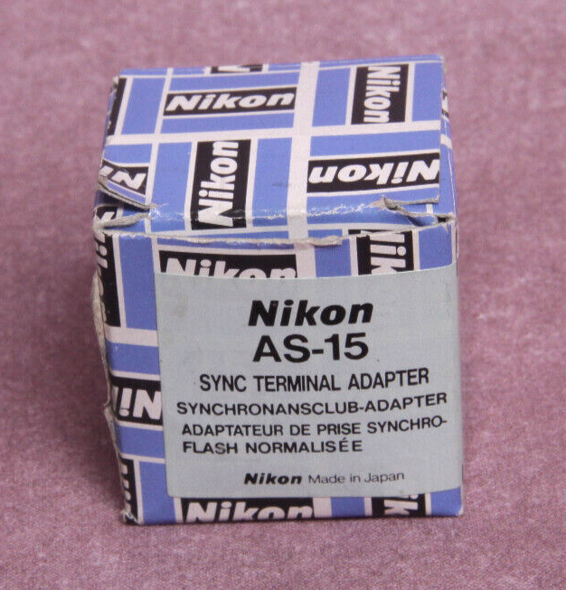 Nikon AS-15 Sync Terminal Adapter (Hot Shoe to PC) | eBay
