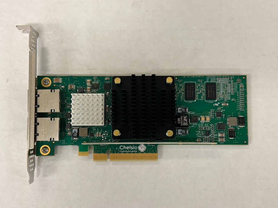 CHELSIO T520-BT rj45 Dual Port 10GbE Adapter 32317AM | eBay