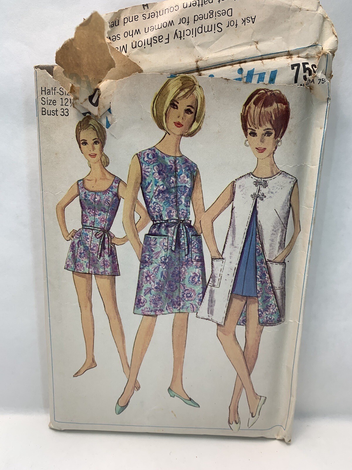 Simplicity 7097 Misses Dress Coat Bathing Suit Panties Pattern 12.5 ...