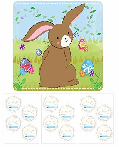 STICK THE TAIL ON THE BUNNY 14 PIECE Kids Game Activity Egg Hunt Party ...