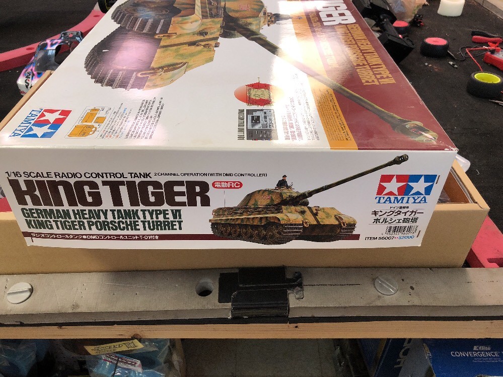 Tamiya 56007 King Tiger Porsche Turret Tank Rare Old Kit 1999 | eBay