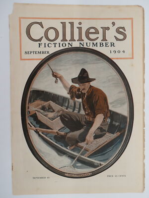 COLLIER'S MAGAZINE COVER, SEPTEMBER 10, 1904, THE FISHERMAN FRANK ...