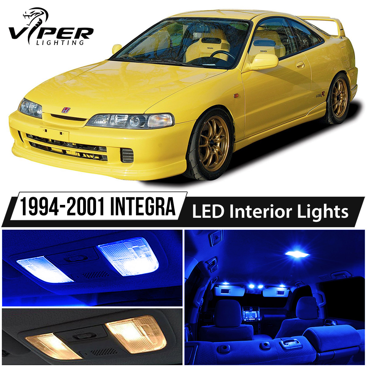 1994-2001 Acura Integra Blue LED Interior Lights Package Kit | eBay