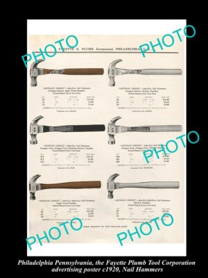 POSTCARD SIZE PHOTO OF PHILADELPHIA PA THE F/P TOOL Co POSTER MAIL ...