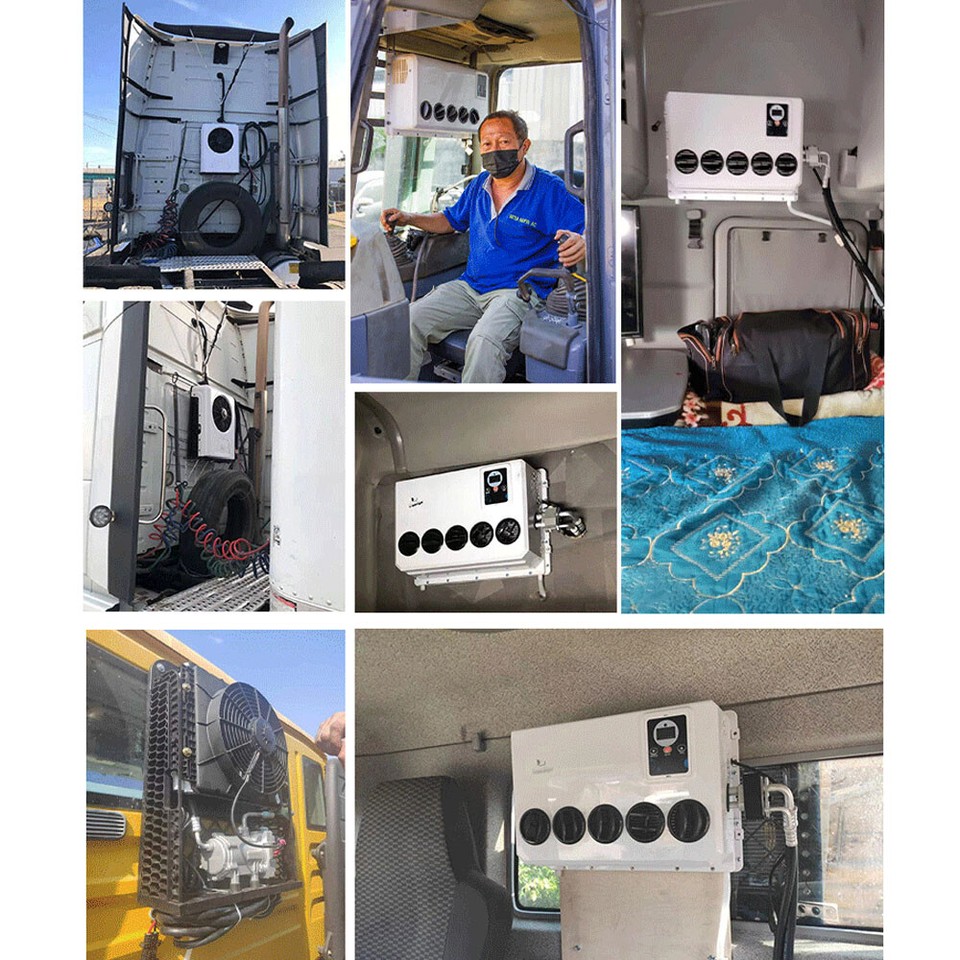 12V/24V Mini Split Air Conditioner RV Bus Truck Air Conditioner AC Unit ...