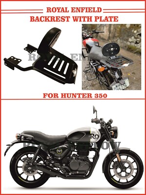 Fit For Royal Enfield Backrest With Plate for HUNTER 350 - | eBay