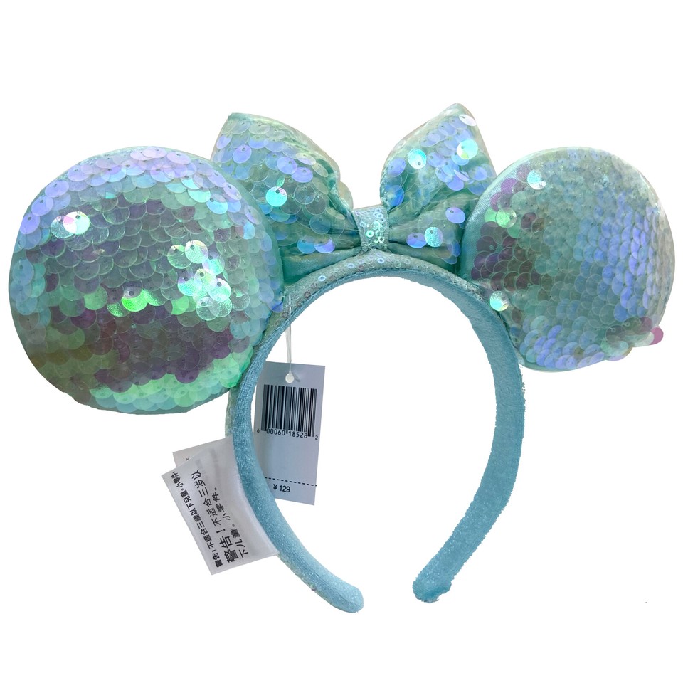 Disney- Parks Minnie Green Ears Iridescent Little Mermaid Ariel ...
