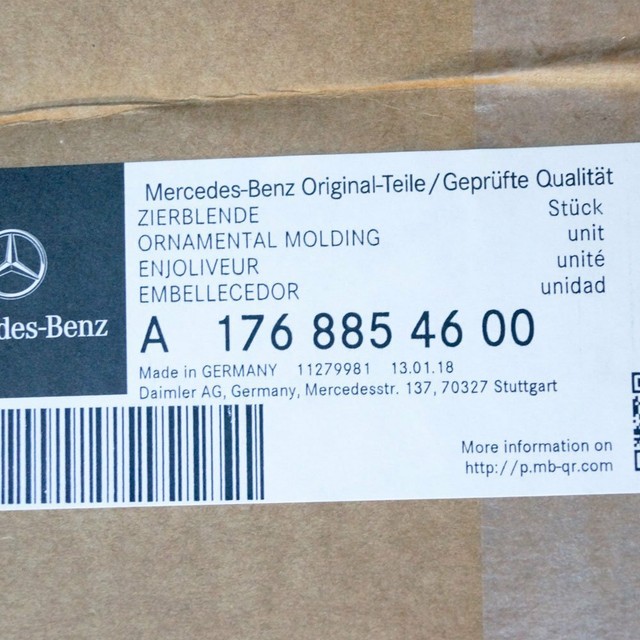 MERCEDES a Class AMG W176 Front Bumper Moulding A1768854600 for sale ...