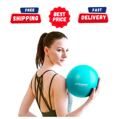 Trideer Pilates Ball 9 Inch Core Ball, Small Exercise Ball with ...