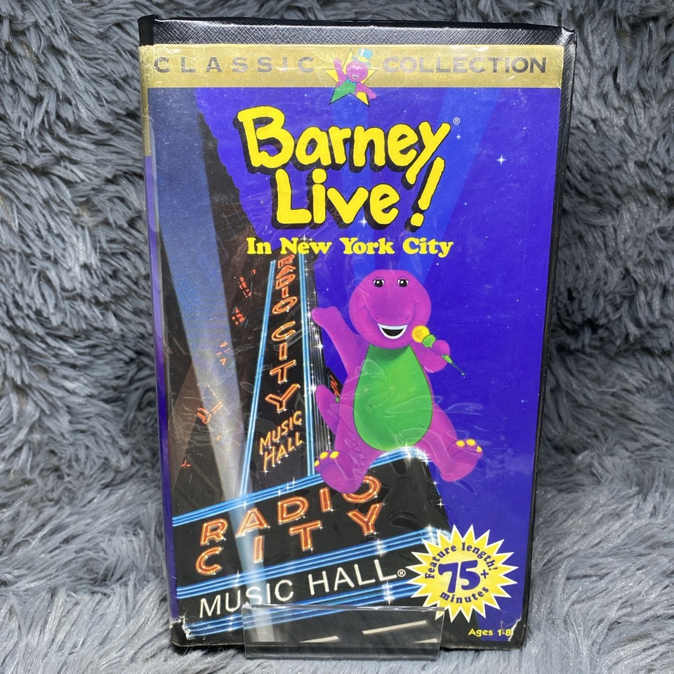 Barney - Live In New York City VHS Tape 1994 / 2002 Large Clamshell ...
