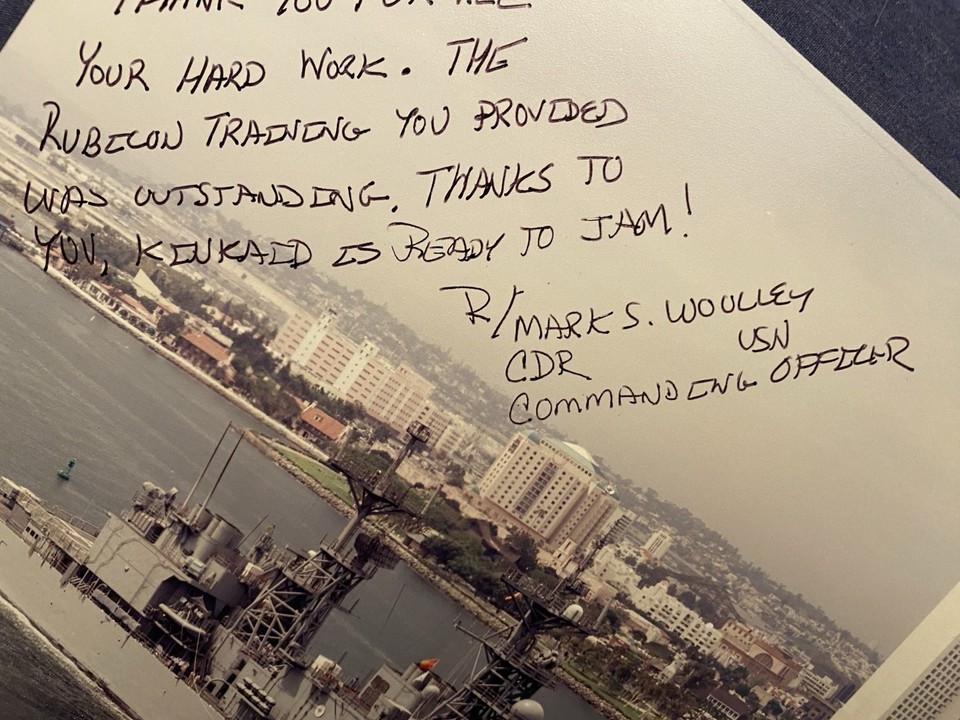 USS Kincaid DD-965 Photo SIGNED MS Woolley Spruance Destroyer US Navy ...