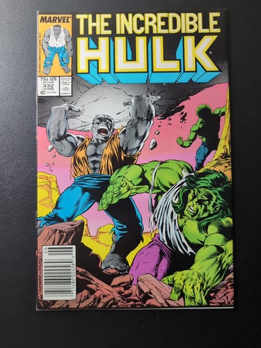 Incredible Hulk #332 Newsstand : NM+ WP : Todd McFarlane, Grey Hulk ...