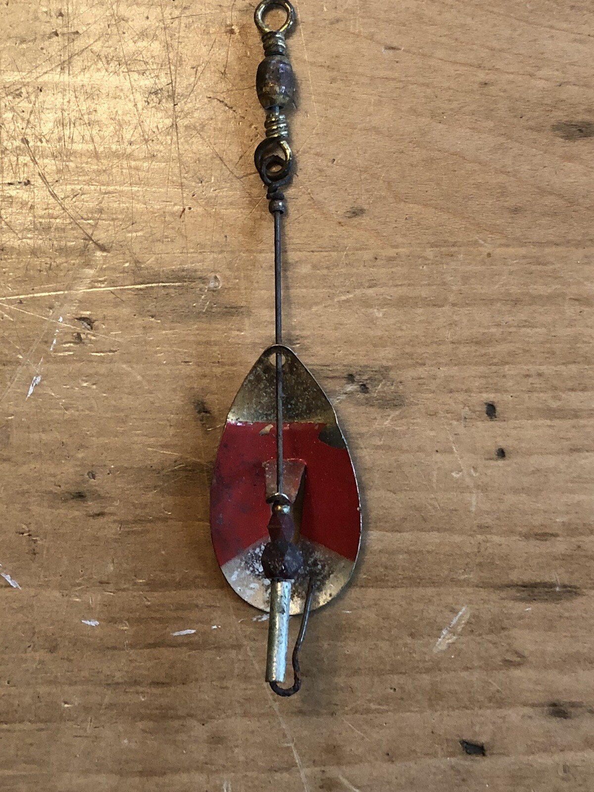 Vintage Pflueger June Bug Fishing Lure Spoon #6 Made USA Gold and ...