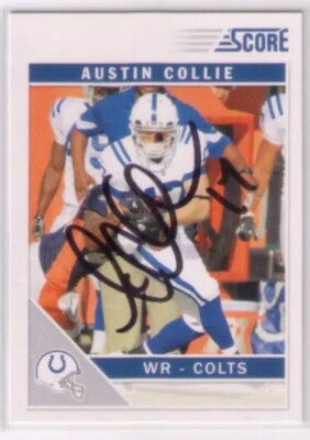 Austin Collie Signed Autographed 2011 Score Indianapolis Colts #122 | eBay