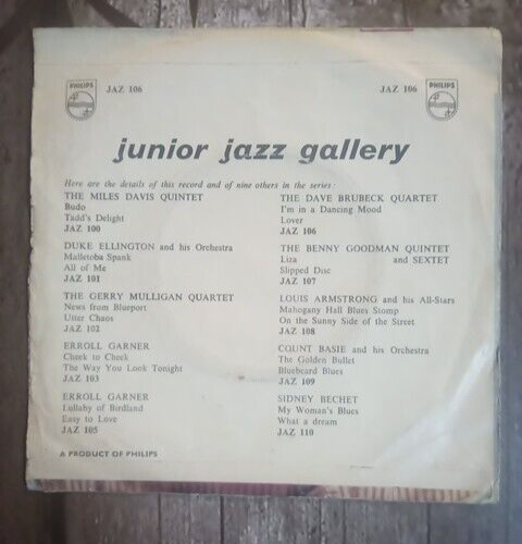 The Dave Brubeck Quartet ‎– I'm In A Dancing Mood 7" Single VG+/G+ | eBay