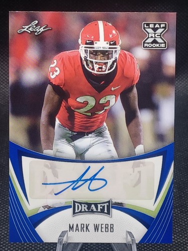 2021 Leaf Draft Auto Mark Webb Auto Blue #BA-MW3 | eBay