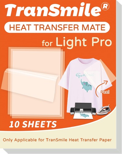 Heat Transfer Mate for Light T Shirts Transfer Paper 10 Sheets 8.5"x11 ...