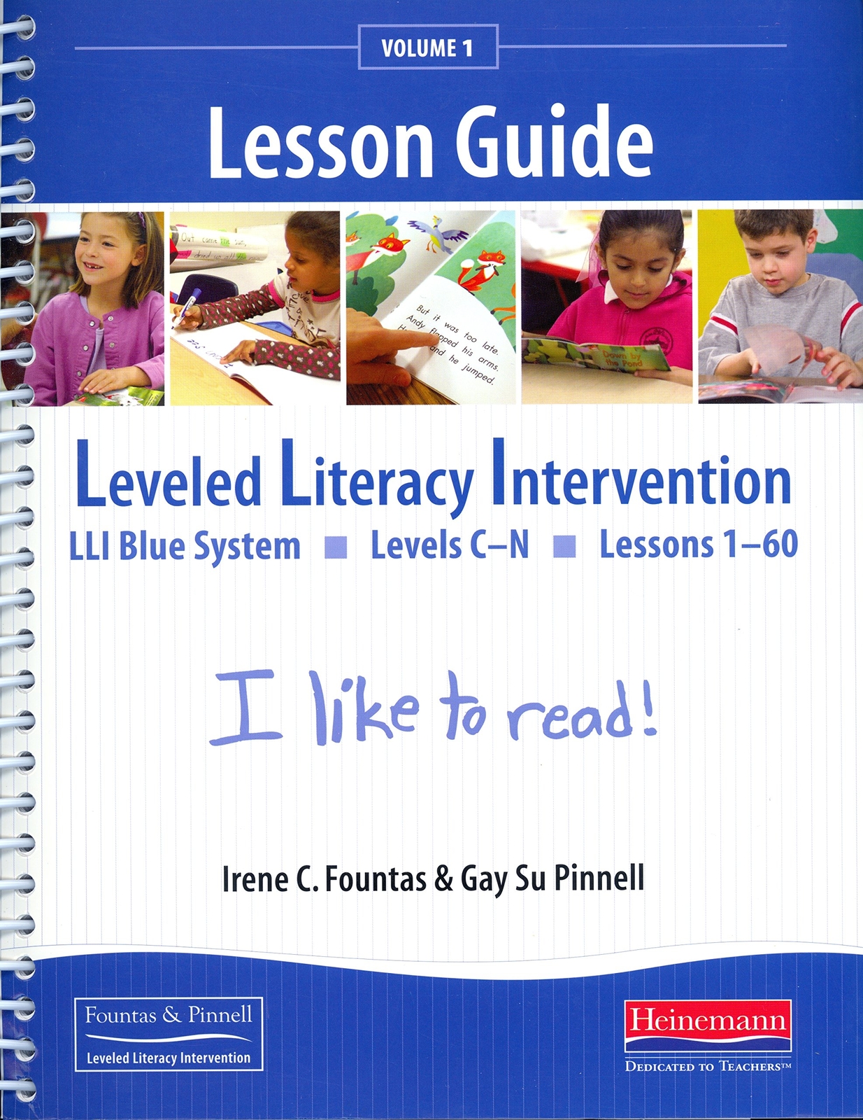 Fountas & Pinnell Leveled Literacy Intervention Blue System Lesson ...