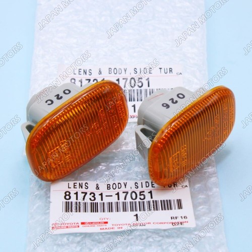 Genuine JDM Toyota MR2 SUPRA CELICA Amber Sidemarker Signal Lamps-2pc ...