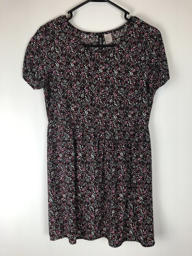 Divided By H&M Juniors Short Sleeve Floral Dress Sz 4 (2) | eBay